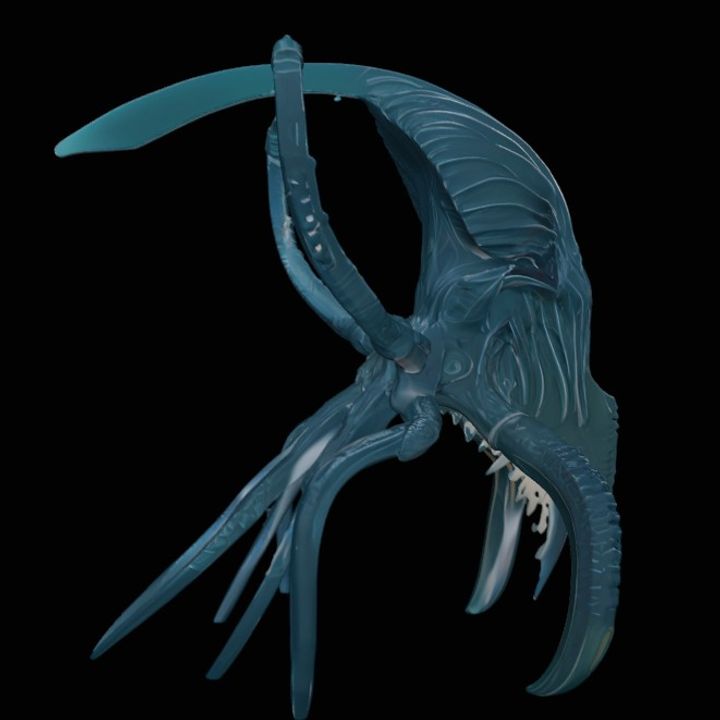3D Printable Deep Void Leviathan by Fantasy Figures